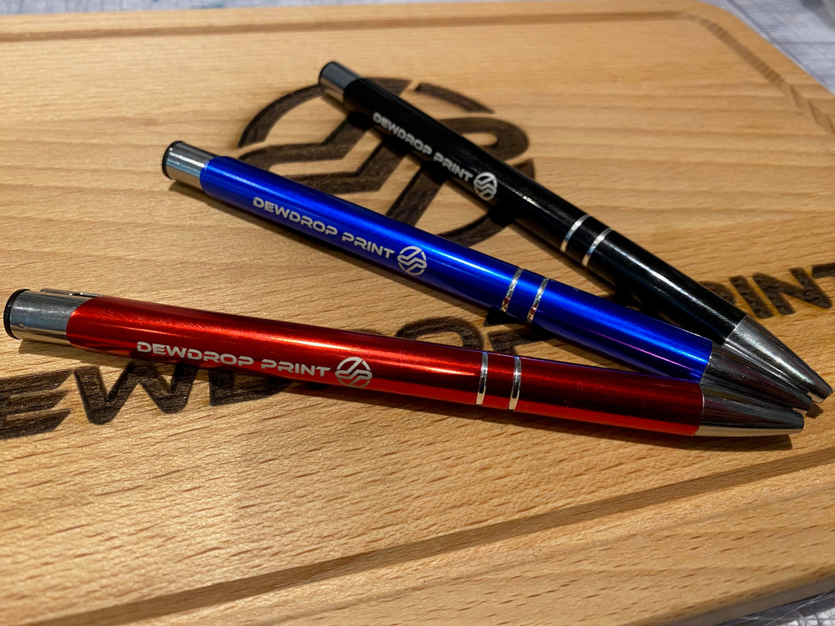 50x Engraved Ballpoint Pens – Dew Drop Print