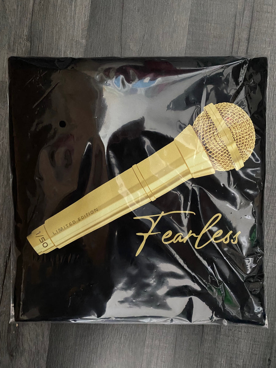 Fearless Gold Mic Signature T - Limited Edition – Dew Drop Print